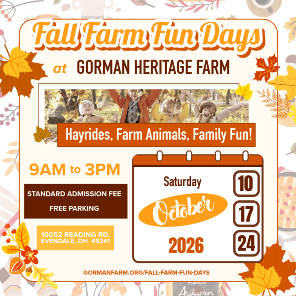 FALL FARM FUN DAYS – Gorman Heritage Farm